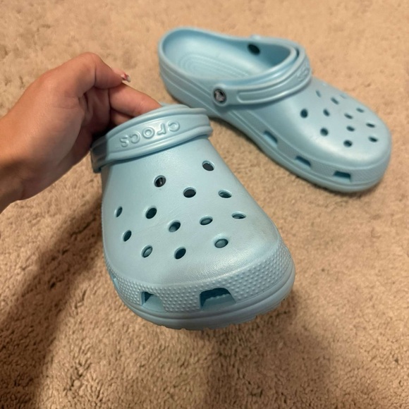 CROCS | Shoes | Crocs Blue Water Shoes With Ventilation And Heel Strap ...